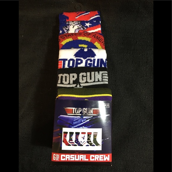 Bioworld | Underwear & Socks | Brand New Mens Top Gun Socks 6 Pair ...